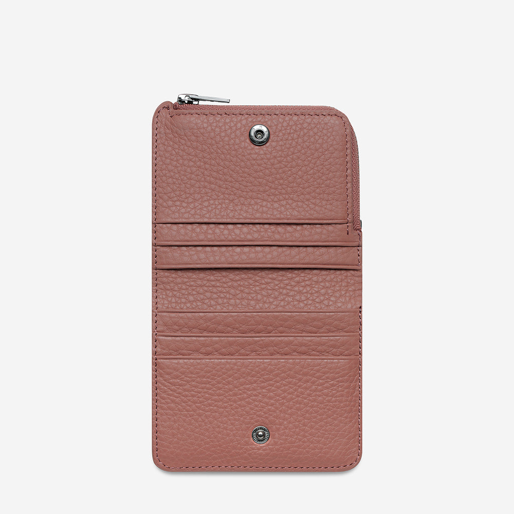 Sense Of Wonder Dusty Rose Leather Wallet | Status Anxiety®