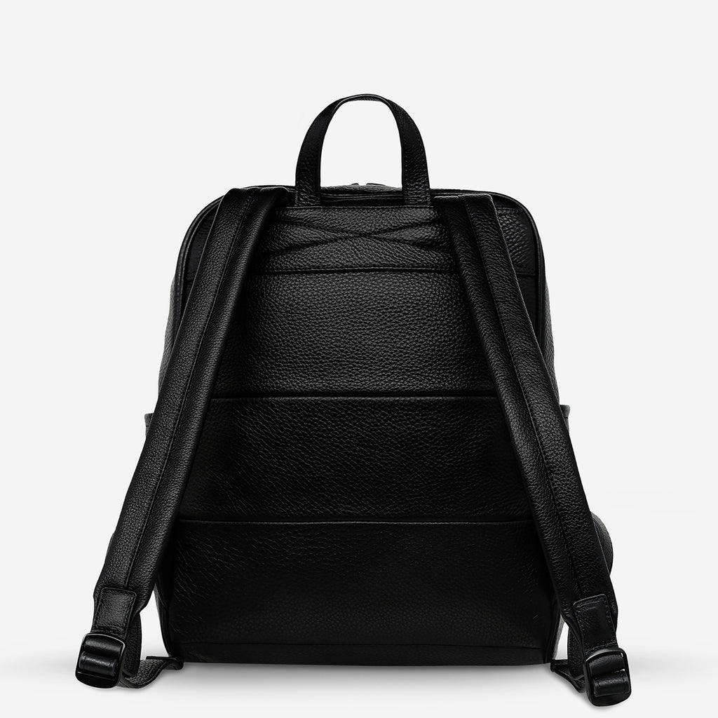 If You Call Women's Black Leather Backpack | Status Anxiety®